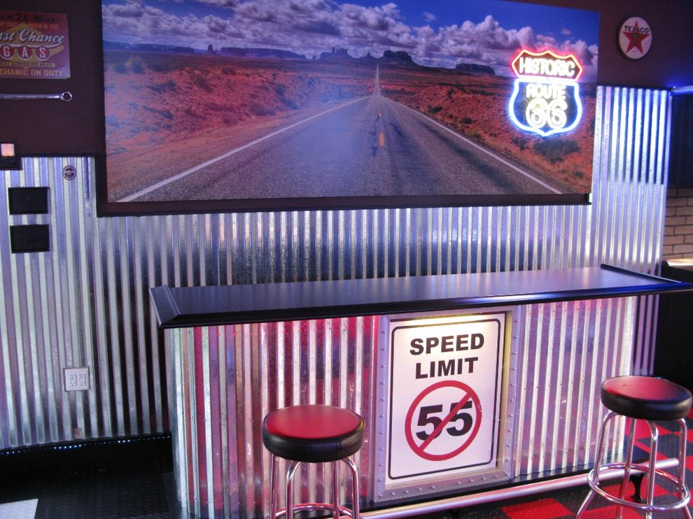 Route 66 Garage - Traditional - Garage - Birmingham - by Custom Storage ...