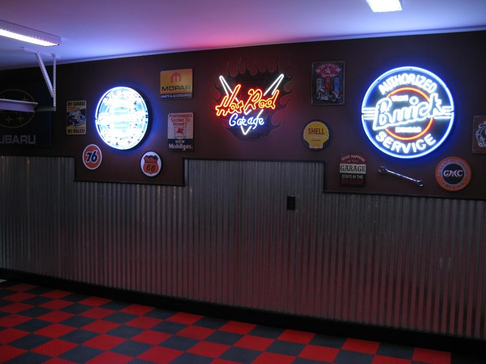 Route 66 Garage - Traditional - Garage - Birmingham - by Custom Storage ...