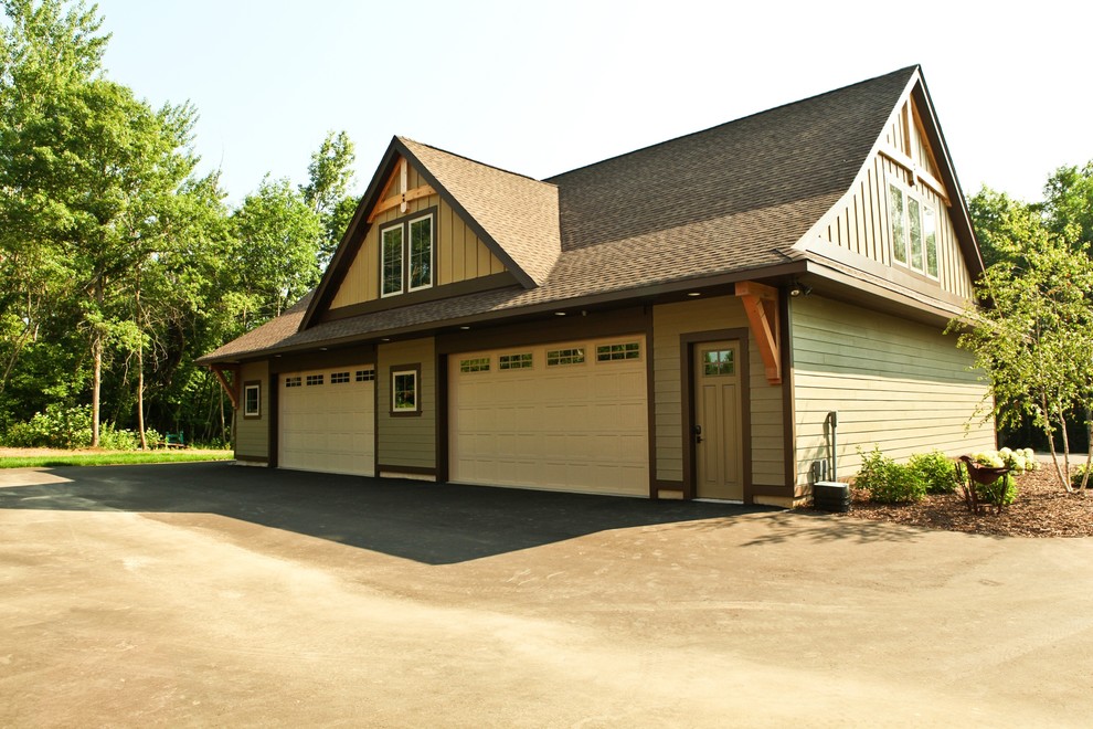 Rustic House - Rustic - Garage - Minneapolis - by Zawadski Homes Inc ...