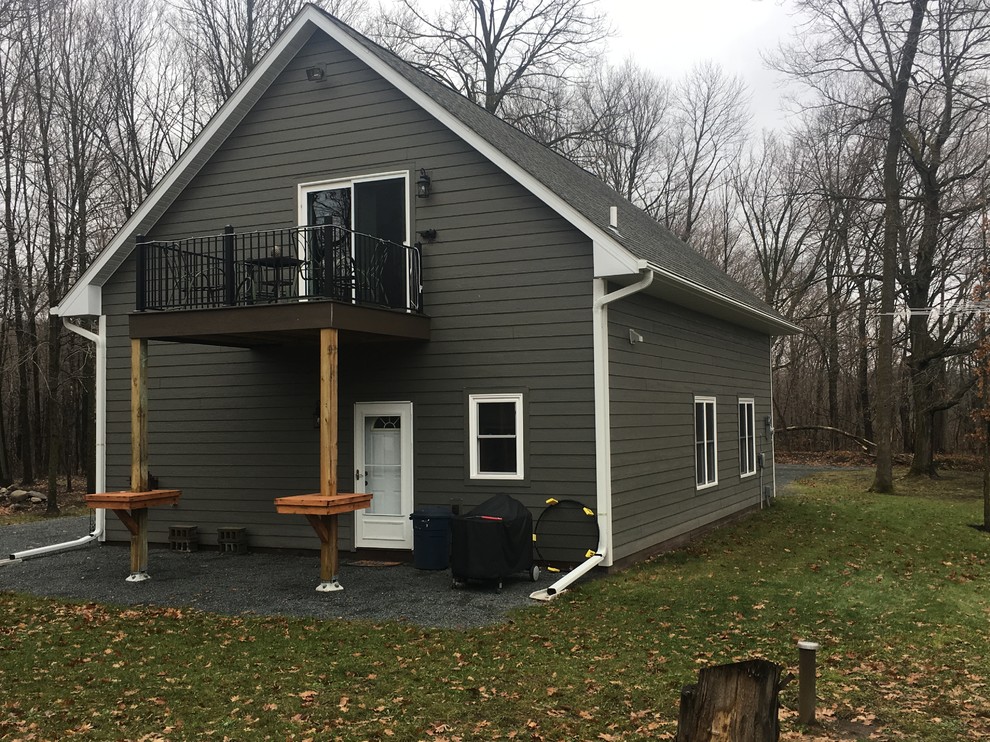 Scott & Brenda’s Luck, WI “Garouse” Project - Rustic - Garage ...