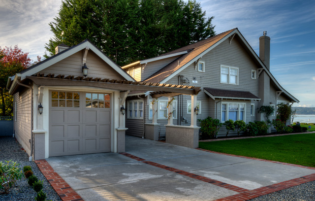 Tale of 2 Car Shelters: Craftsman Garage and Contemporary Carport