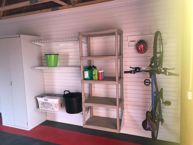 Sensational storage solutions installed in Cameron Homes show garage ...