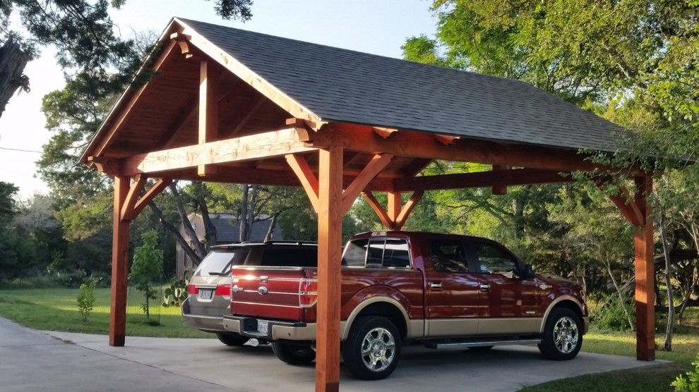 Shade | Custom Pergolas & Pavilions - Transitional - Garage - Austin ...