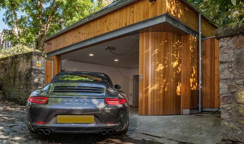 Side Sliding & Horizontal Sliding Garage Doors - Modern - Garage ...