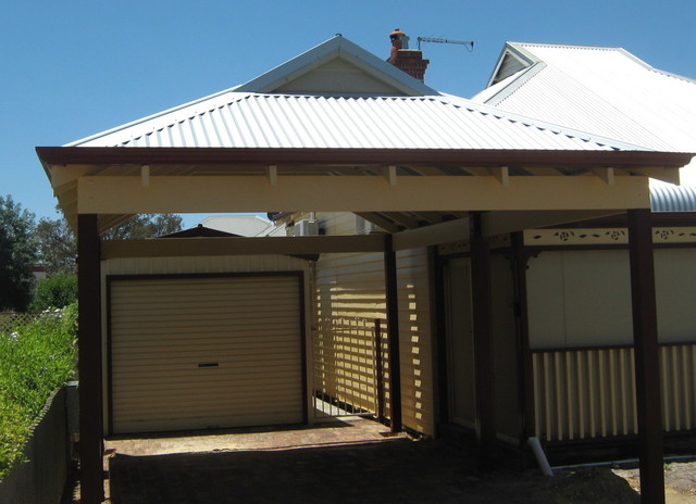 Single Dutch Gable Carport - Traditional - Garage - Perth - by Kamelot ...