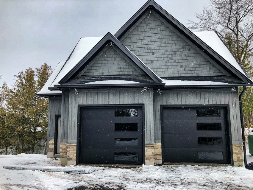 Skyline Flush Garage Doors - Black - Modern - Garage - by C.H.I ...