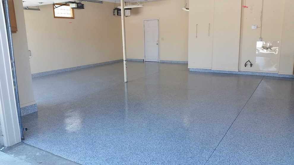 Smoke Epoxy Garage Floor in Naperville, IL - Traditional - Garage ...