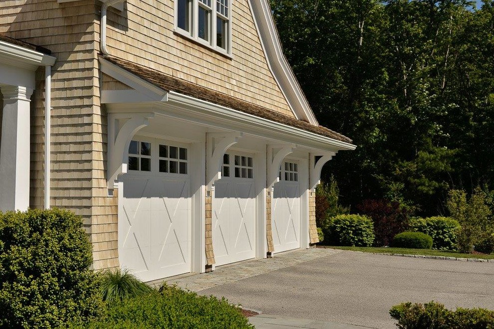 South Shore Shingle Style - Beach Style - Garage - Boston - by JB ...