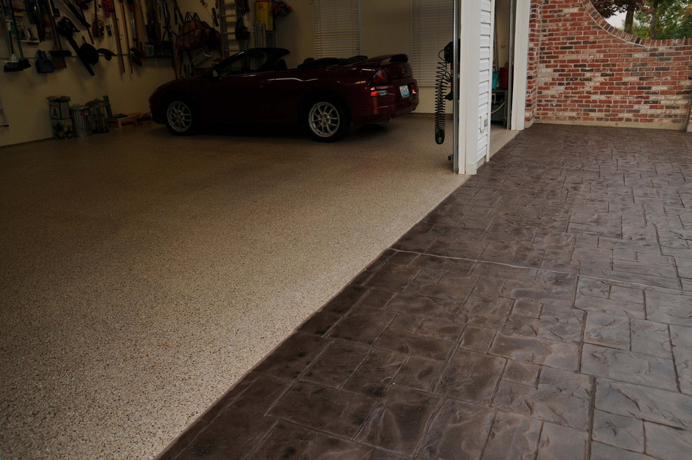 Stamped Concrete Driveway St. Louis MO - Traditional - Garage - St Louis - by Decorative ...