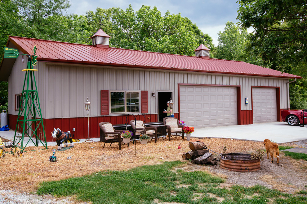 Steve & Diana's Hobby Garage - Traditional - Garage - Chicago - by ...