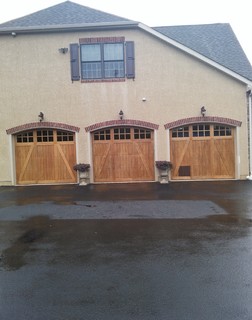 Strip and Stain Garage Doors and Paint Shutters - Traditional - Garage ...
