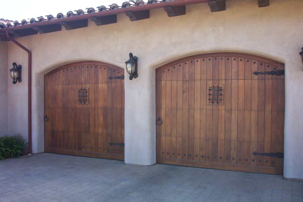 Transitional Style Garage Doors - Mediterranean - Garage - San Diego ...