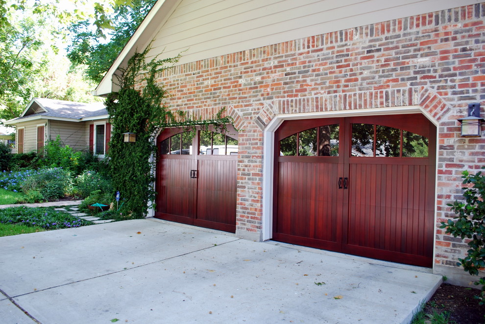 Upgraded Wood Doors in a Carriage Style by Cowart Door System ...
