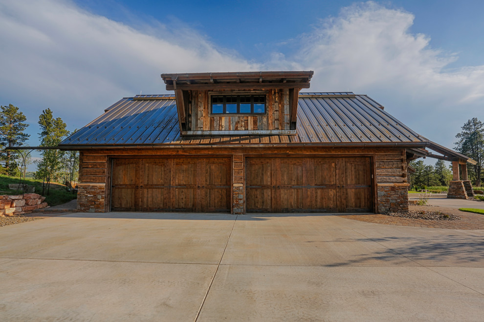 Weathering Steel Standing Seam Roof & Siding - Rustic - Garage - Other ...