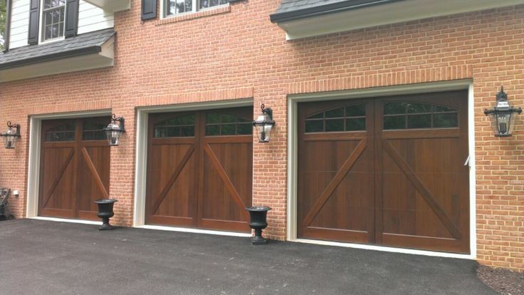 Wood and Composite Carriage Garage Doors - Traditional - Garage - DC ...