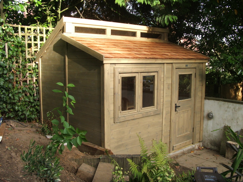 Bespoke Contemporary style Posh Shed - Traditional - Shed - West ...