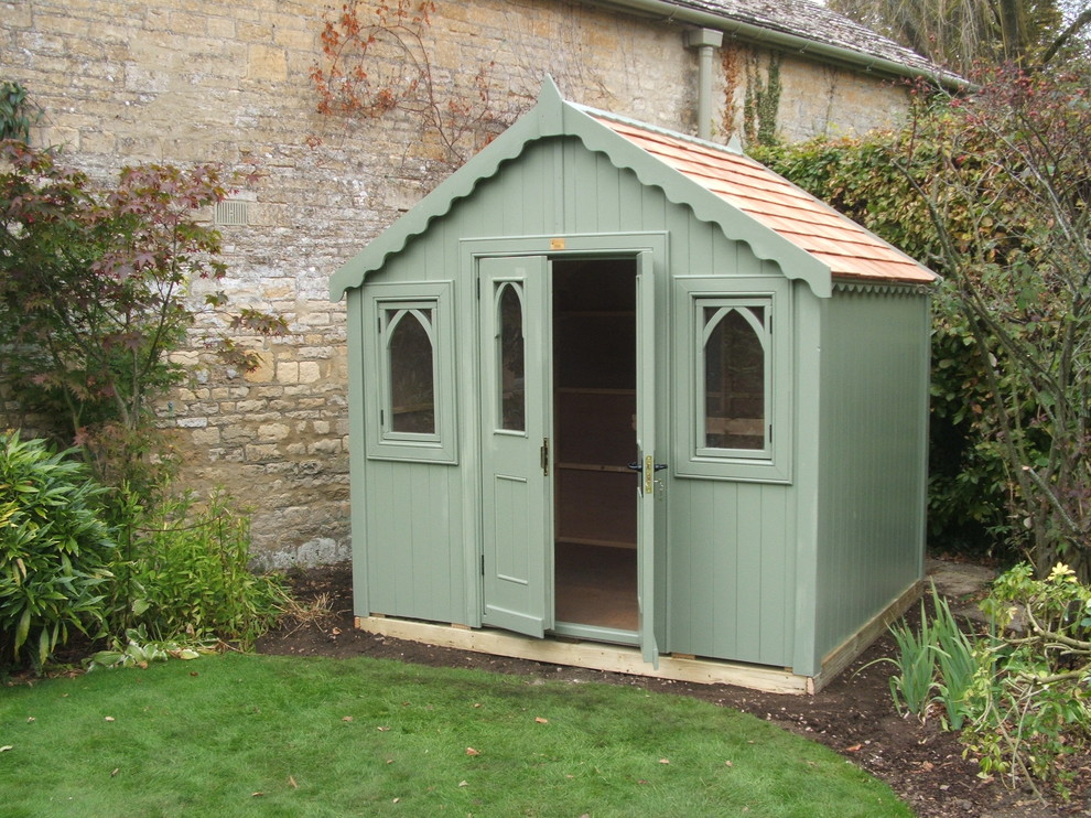 Bespoke Gothic Shed - Traditional - Garden Shed and Building - by User ...