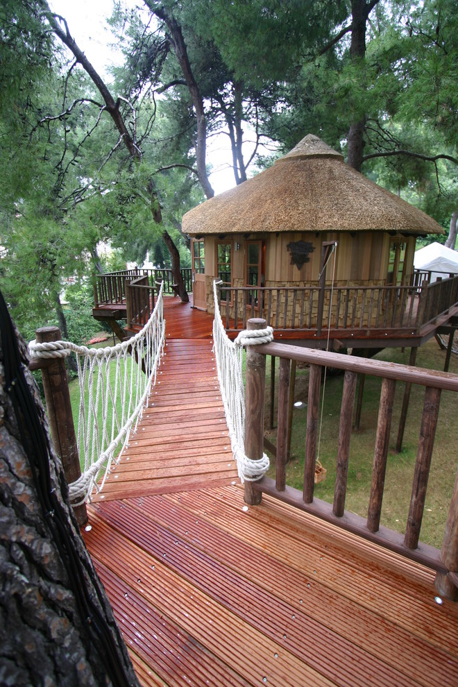Blue Forest Tree House - Eclectic - Garden Shed and Building - Sussex ...