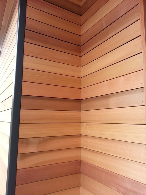 Cedar cladding on garden room - Contemporary - Garden Shed and Building ...
