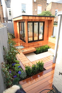 Chiswick, outdoor extension and landscaping - Contemporary - Garden ...