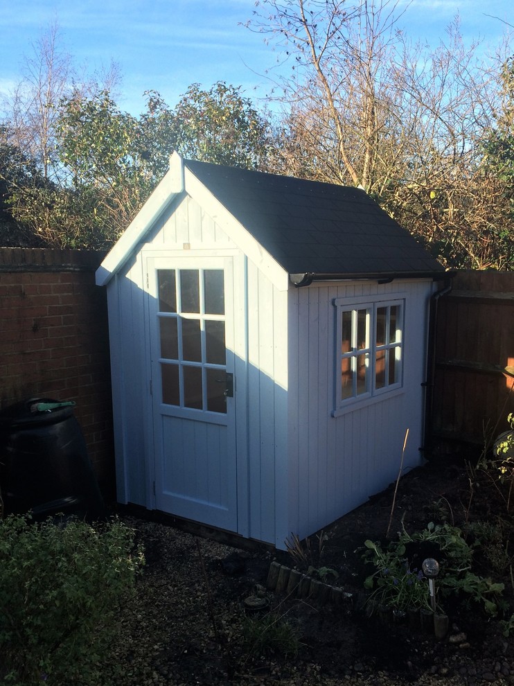Classic Cosy Shed 7'x5' in Blue Mist - delivered and assembled - Modern ...