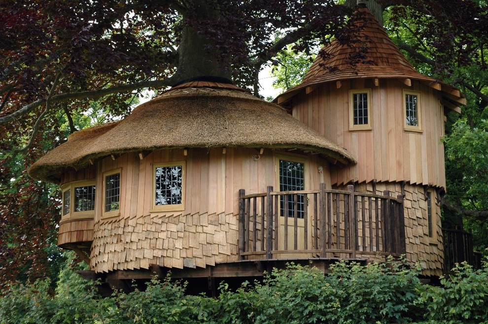 Fairy Tale Castle Treehouse - Eclectic - Shed - Sussex - by Blue Forest ...