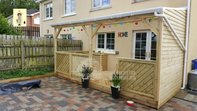 Lean To, covered decking, covered patio, garden canop - Country ...