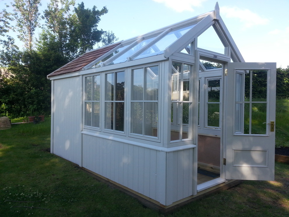 Posh shed with Greenhouse - Traditional - Shed - West Midlands - by ...