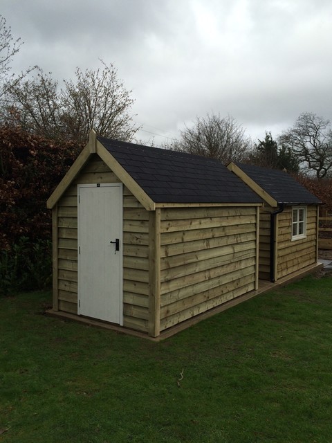 Traditional Cosy Shed - assembled and complete - Traditional - Granny ...