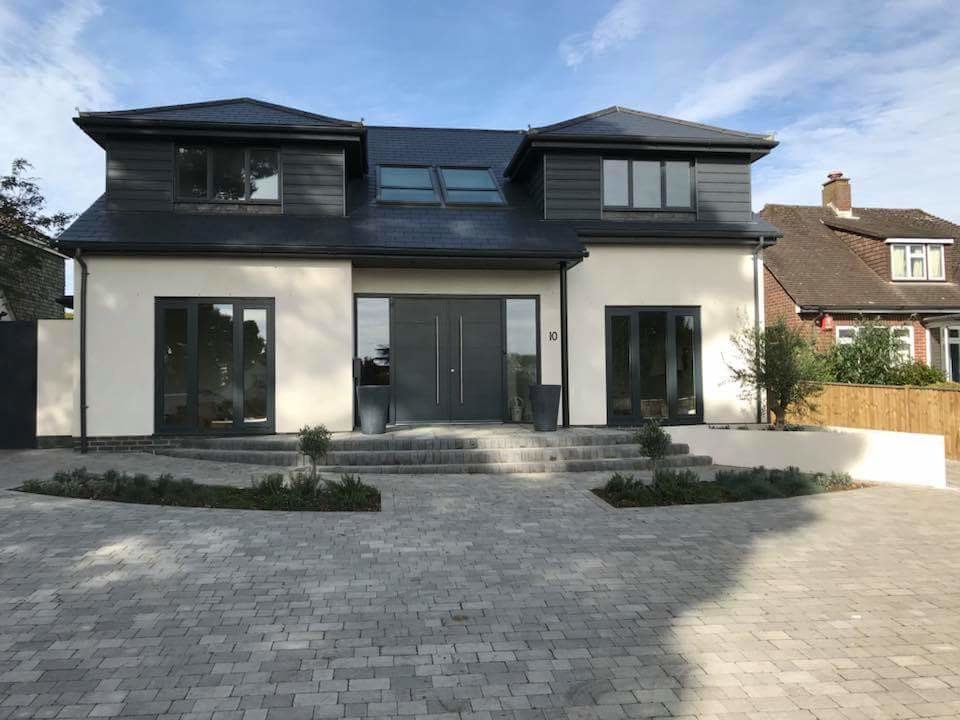 150m2 bespoke driveway design and installation - Moderne - Jardin ...