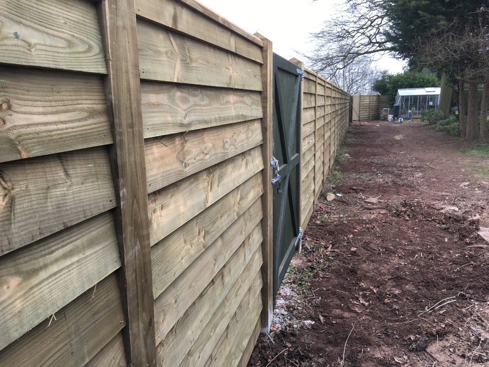 Bespoke double sided security fence - Modern - Landscape - West ...