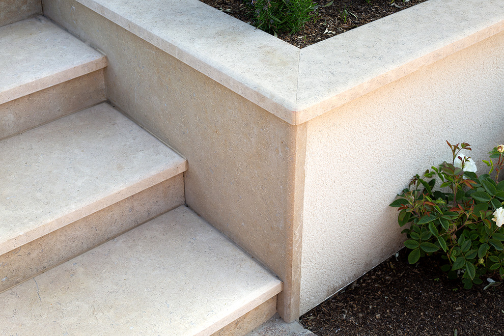 Bespoke Landscaping: Dijon Limestone Pavers & Steps - Contemporary ...