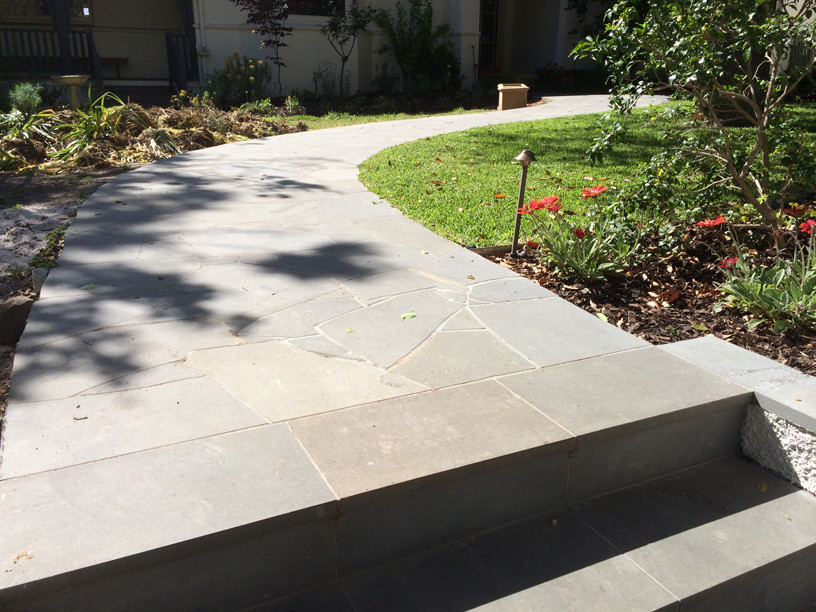 Bluestone crazy paving - Traditional - Landscape - Melbourne - by ...