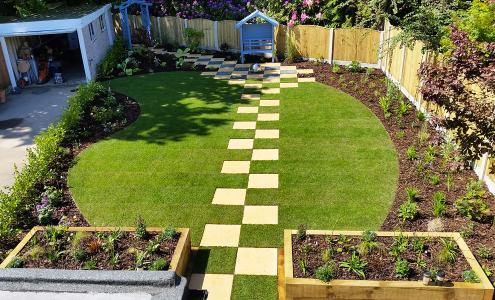 Checker Board Garden - Contemporary - Landscape - Other - by Yorkshire ...