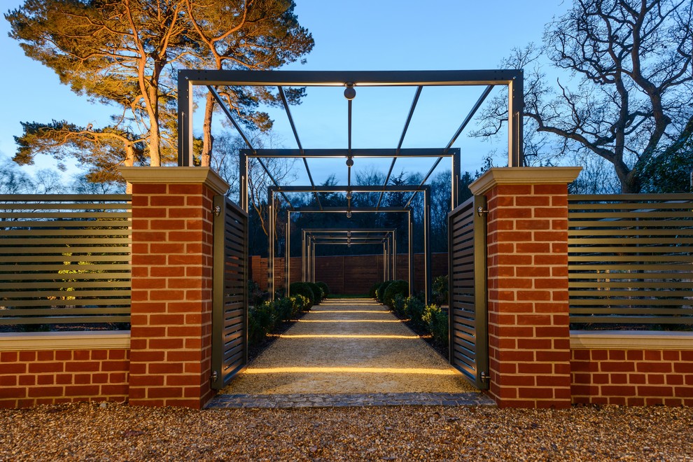 Contemporary Arch & Pergola Walkway ARC-483 - Contemporary - Landscape ...