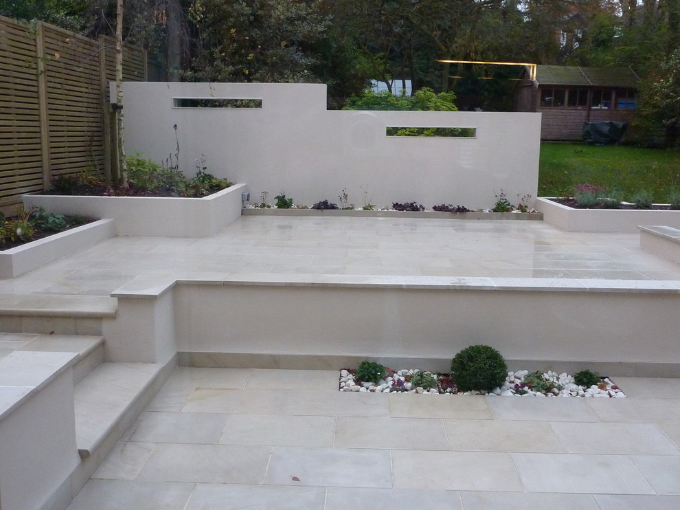 Contemporary split level terrace - Contemporary - Landscape - West ...