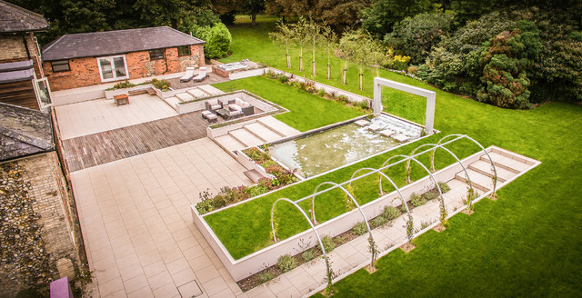 Contemporary Symmetrical Garden - Country - Garden - Other - by Mike ...