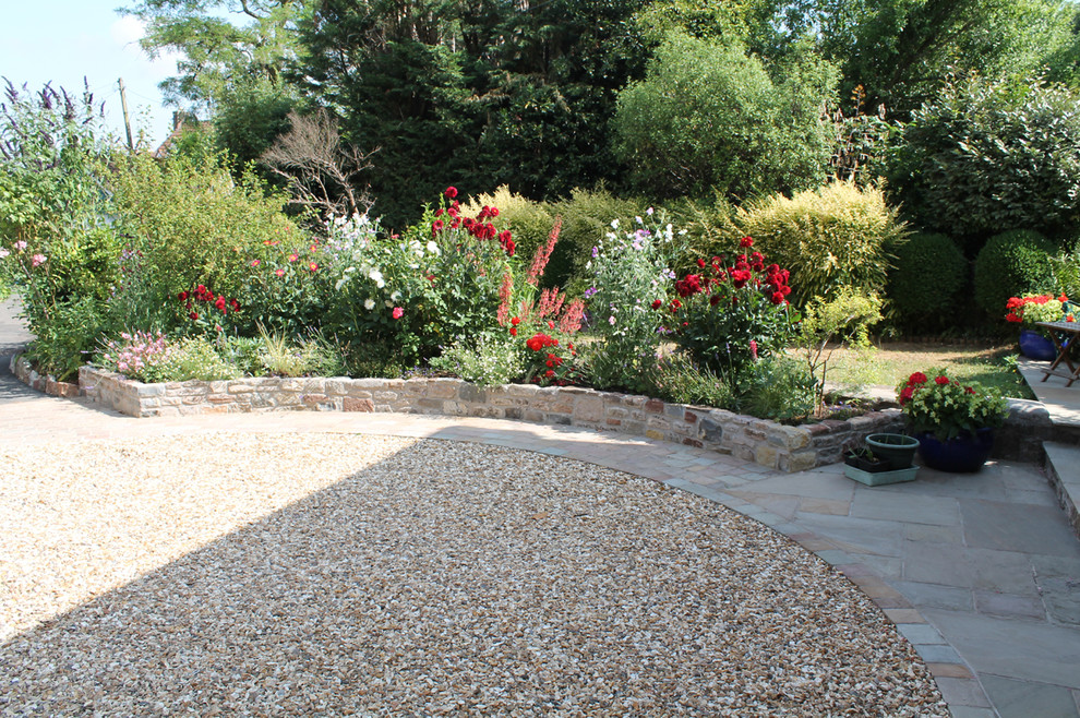 Courtyard Front Garden and Driveway - Farmhouse - Landscape - Other ...