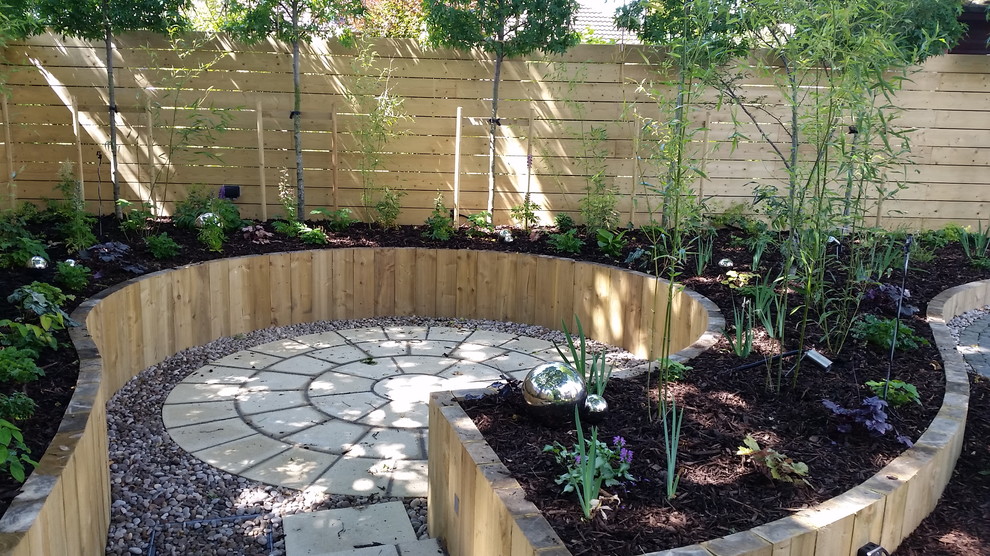 Curved and Colourful Garden - Modern - Garden - Other - by Yorkshire ...