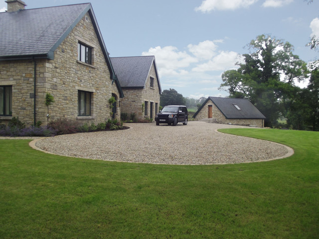 Circle Driveway Landscaping Ideas Country
