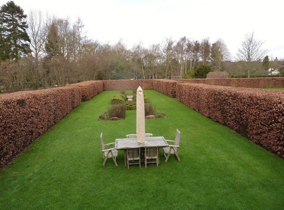 English Country Garden with mature hedges - Traditional - Landscape ...