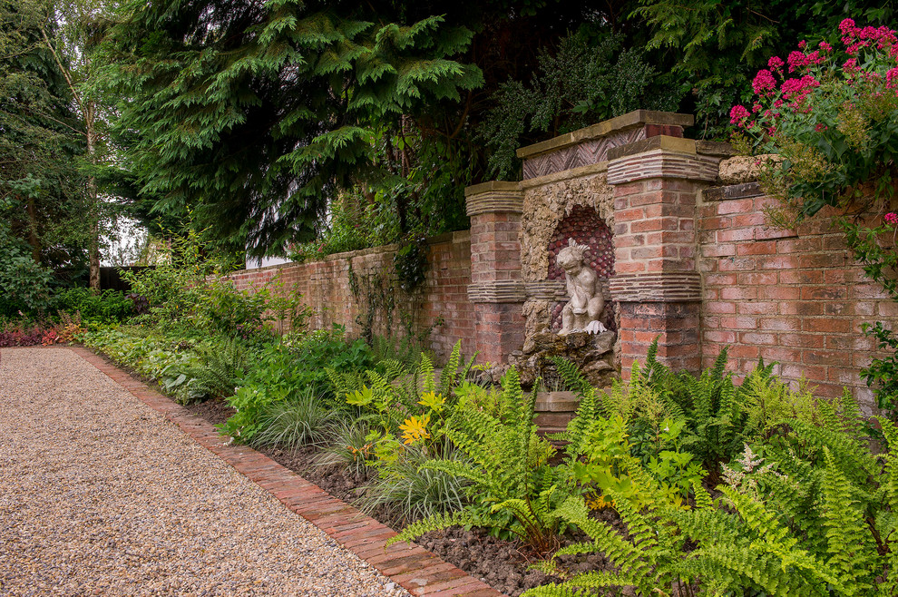 Formal parterre garden feature paving and Grotto - Traditional ...