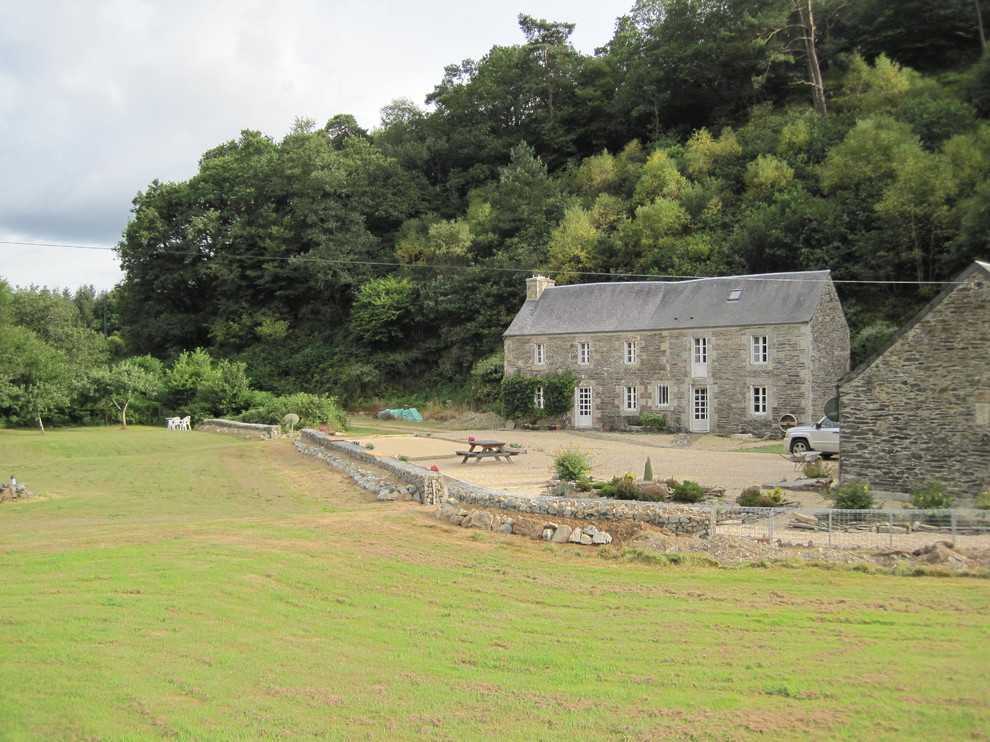 Gabion River Defence - Farmhouse - Landscape - Cornwall - by Devoran ...