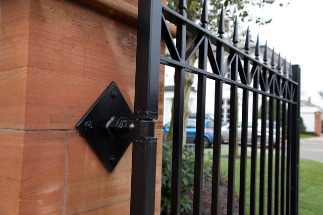 Gates designed by Barnes Walker Landscape Architects, Manchester ...