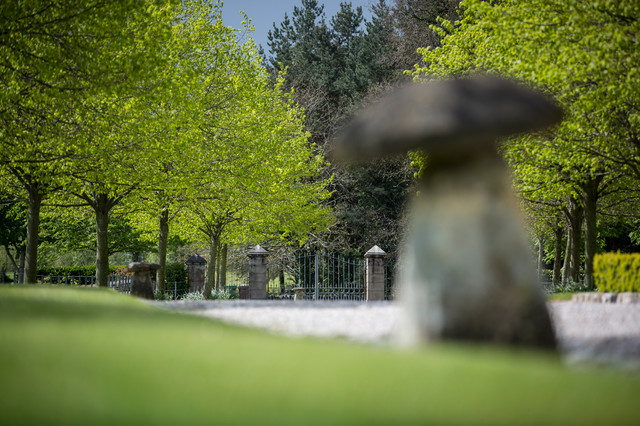 Grand replica linen house with barrel vaulted archway - Country ...