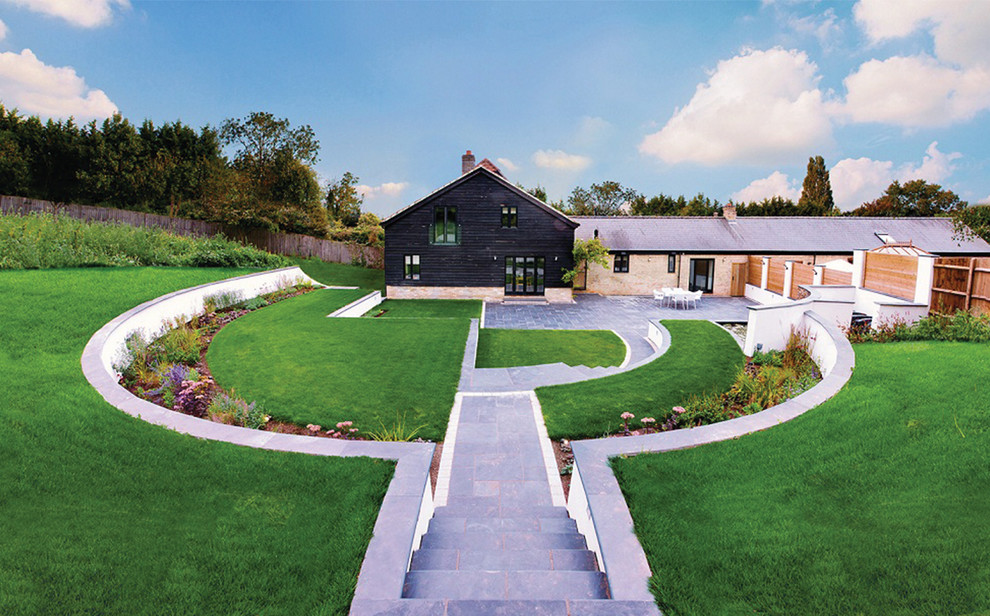 Marshalls Natural Slate Paving: Midnight Blue - Contemporary ...