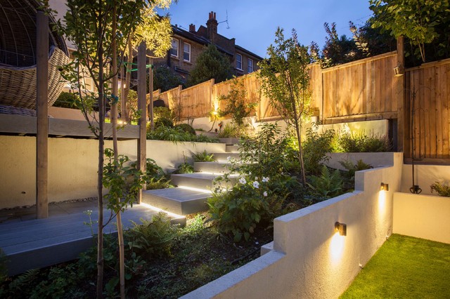 Multi Level Garden Contemporary Garden Hampshire By Simon