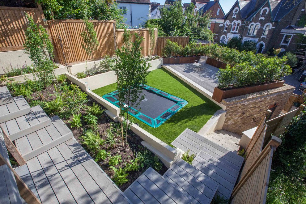 Multi-level garden - Contemporary - Landscape - Hampshire - by Simon ...