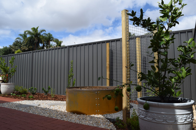 No Lawn Waterwise Front & Back Gardens - Industrial - Garden - Perth ...