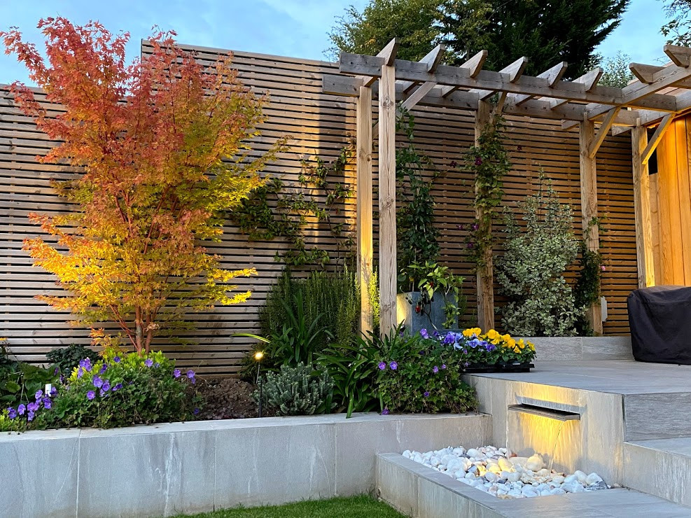 North East London: Garden Renervation and Lighting - Modern - Landscape ...